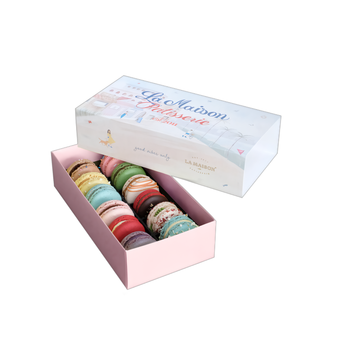 12 Pcs Macarons – LA MAISON